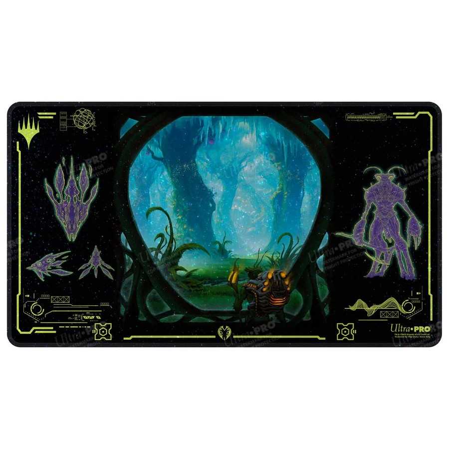 MTG: Edge of Eternities Holofoil Playmat Green Mythic - Megalopolis