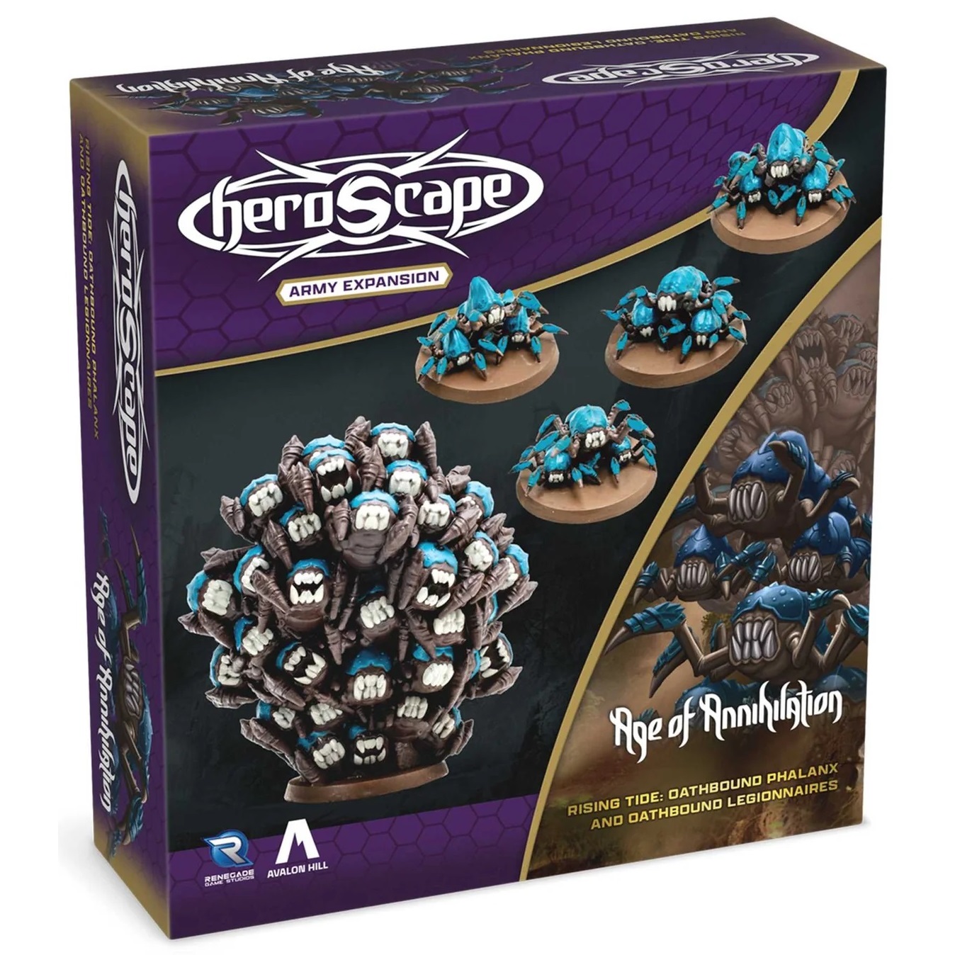 Heroscape: Rising Tide - Wing Commander Tuck Harrigan and Vorid Glides - Megalopolis