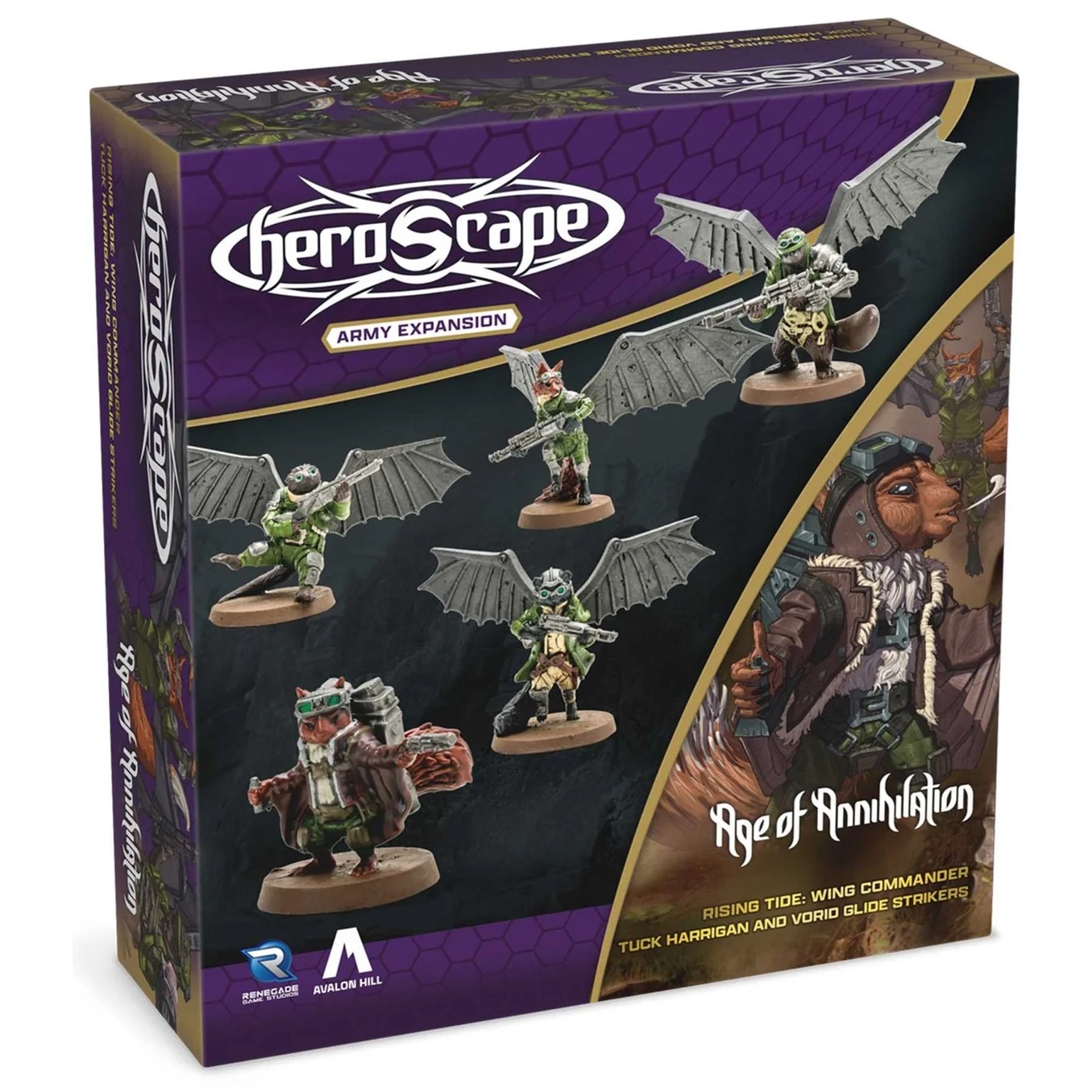 Heroscape: Rising Tide - Wing Commander Tuck Harrigan and Vorid Glides ...